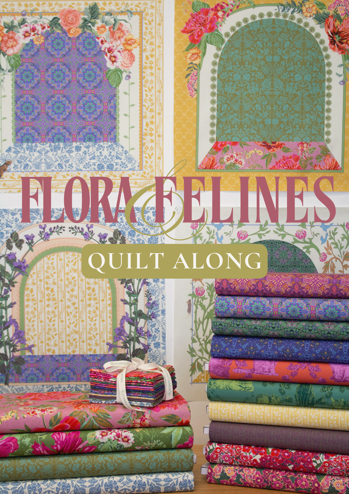 Flora & Felines Quilt Along – Collage Quilter