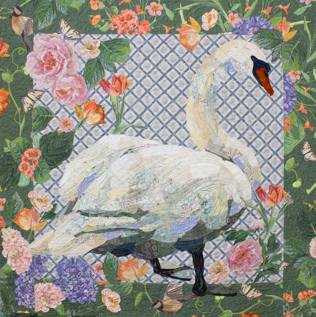 Swan Downloadable Pattern – Collage Quilter
