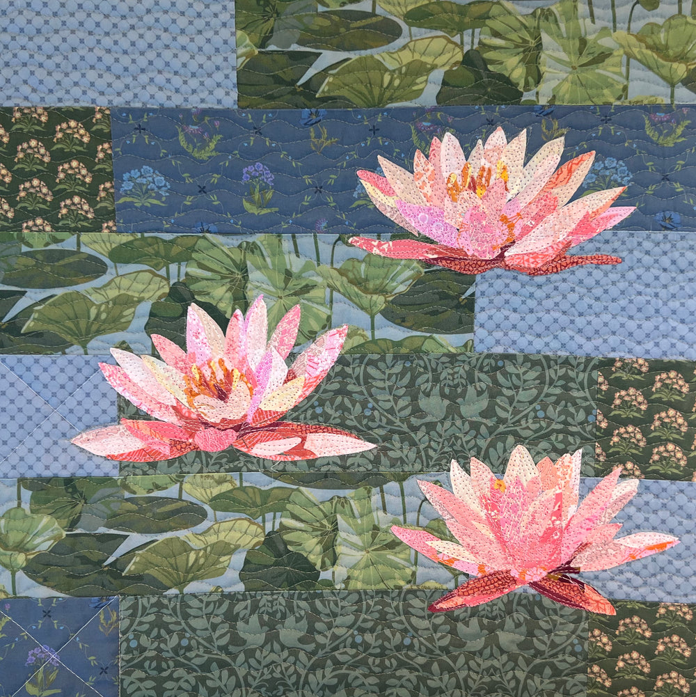 Lotus Blossoms Downloadable Pattern – Collage Quilter