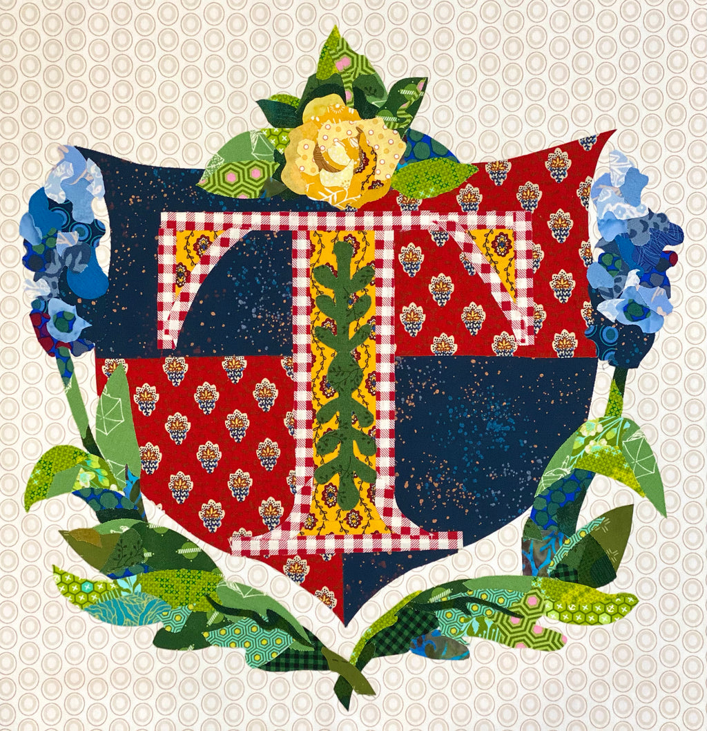 Chalet Family Crest Downloadable Pattern – Collage Quilter