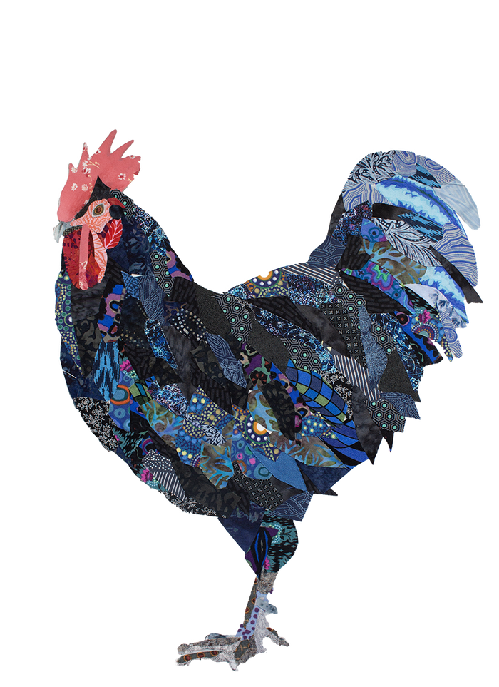 Petit Rouge Rooster Downloadable Pattern – Collage Quilter